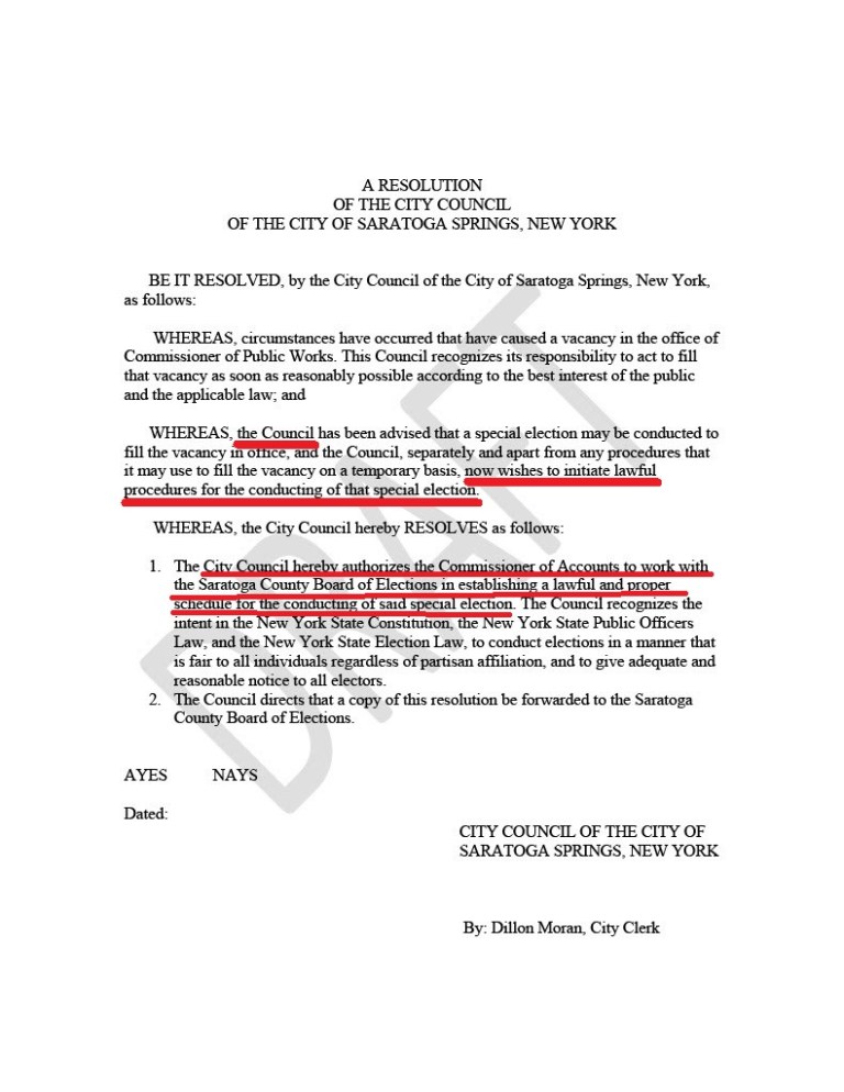 Dillon Moran’s Special Election Problems – Saratoga Springs Politics